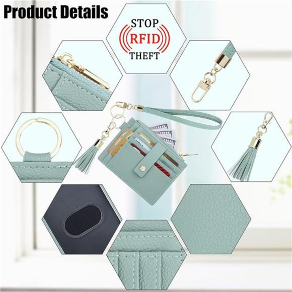 Bags | Keychain Walletwristlet Keychain With Wallet Rfid Credit Card ...